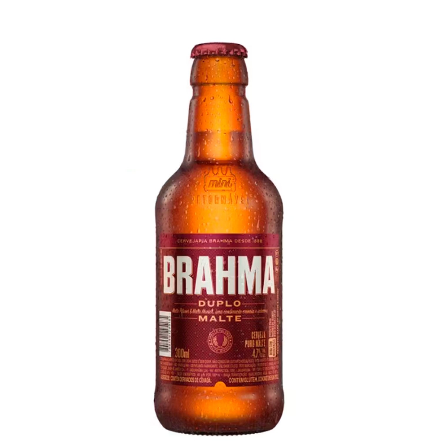 Ponto Certo Conveniência | CERVEJA BRAHMA DUPLO MALTE 300ML RETORNÁVEL