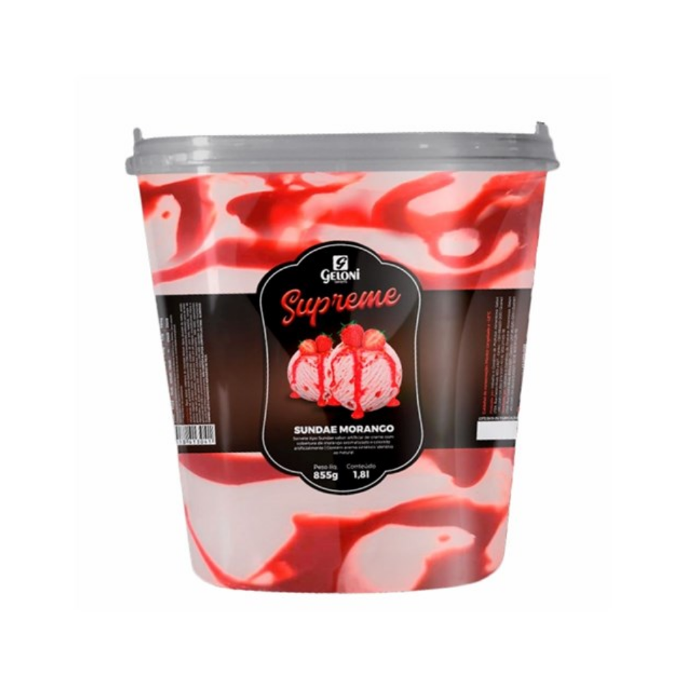 Ponto Certo Conveniência | SORVETES-GELONI SUPREME SUNDAE MORANGO 1,8L