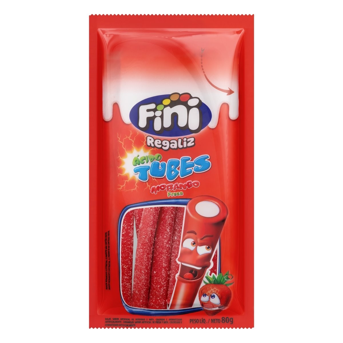Ponto Certo Conveniência | FINI TUBES ACIDO MORANGO 80G