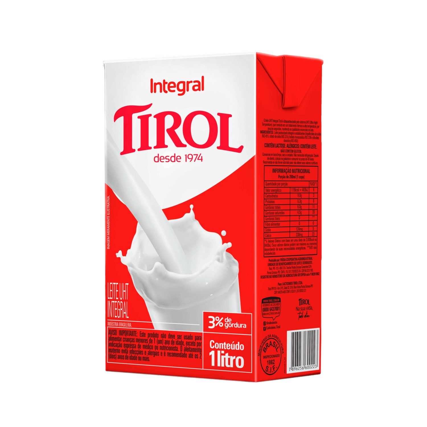 Ponto Certo Conveniência | LEITE INTEGRAL TIROL 1L